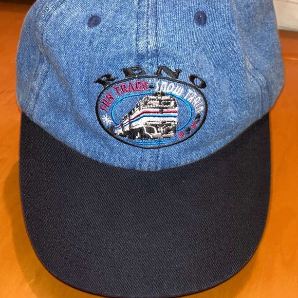 R.C.C. | Accessories | Reno Snow Train Blue Denim Black Baseball Cap ...